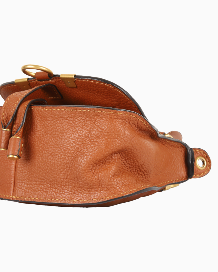 Bolsa Chloé Original Mini Marcie Top Handle Caramelo Feminina