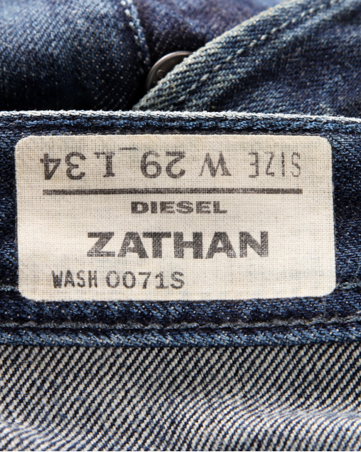 Calça Diesel Original Zathan Reta Jeans Azul Escuro Masculina