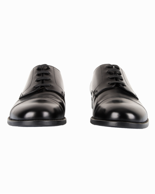Sapato Prada Original Oxford Couro Escovado Preto Masculino