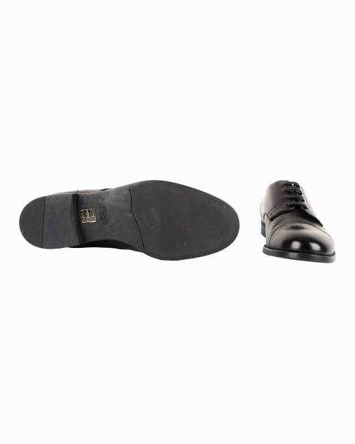 Sapato Prada Original Oxford Couro Escovado Preto Masculino