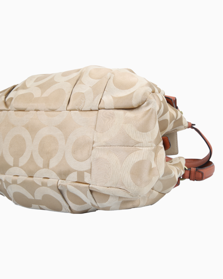 Bolsa Coach Original Madison Maggie Canvas In Signature Bege Feminina