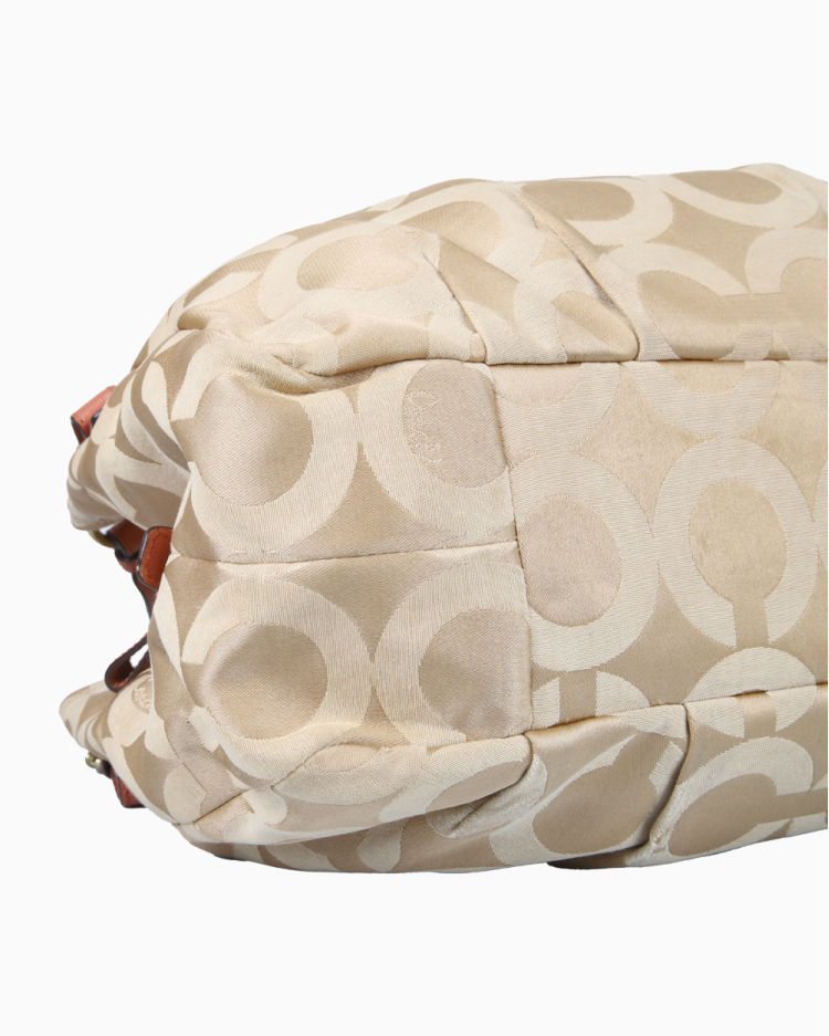 Bolsa Coach Original Madison Maggie Canvas In Signature Bege Feminina