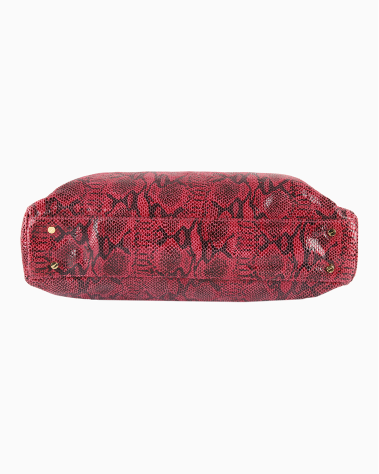 Bolsa Tory Burch Original Python Roxa Feminina