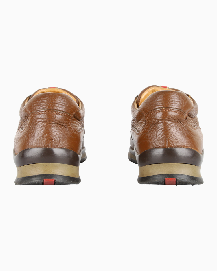Tênis Infantil Prada Original Couro Marrom