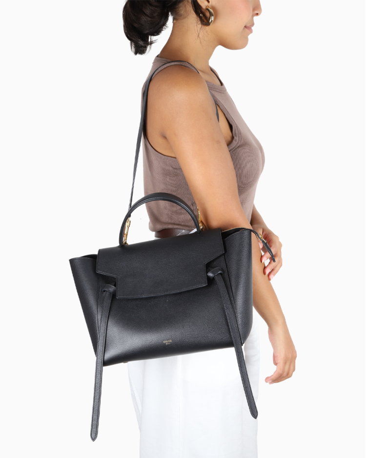 Bolsa Celine Original Mini Belt Preta Feminina