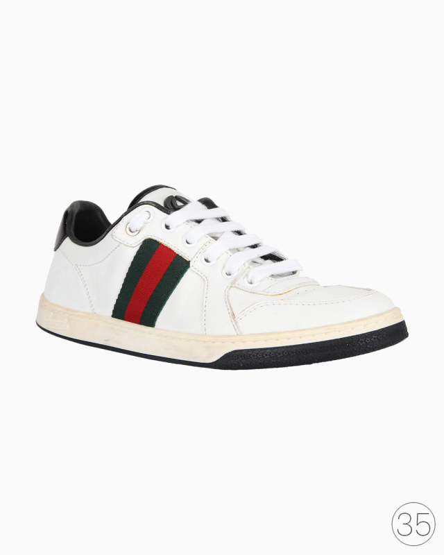 Tênis Gucci Original Ace Web Interlocking Branco Feminino