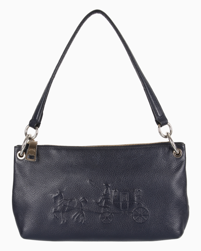 Bolsa Coach Original Embossed Charley Azul Marinho Feminina