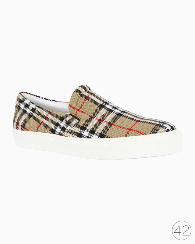 Tênis Burberry Original Slip On House Check Masculino