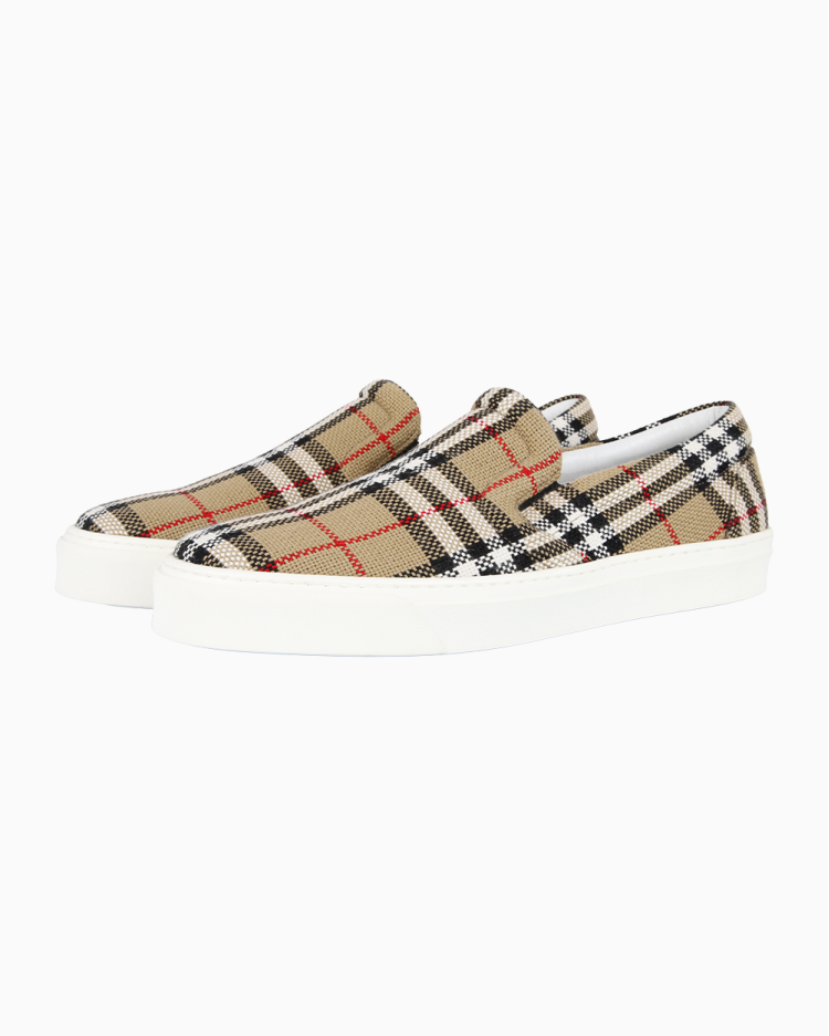 Tênis Burberry Original Slip On House Check Masculino