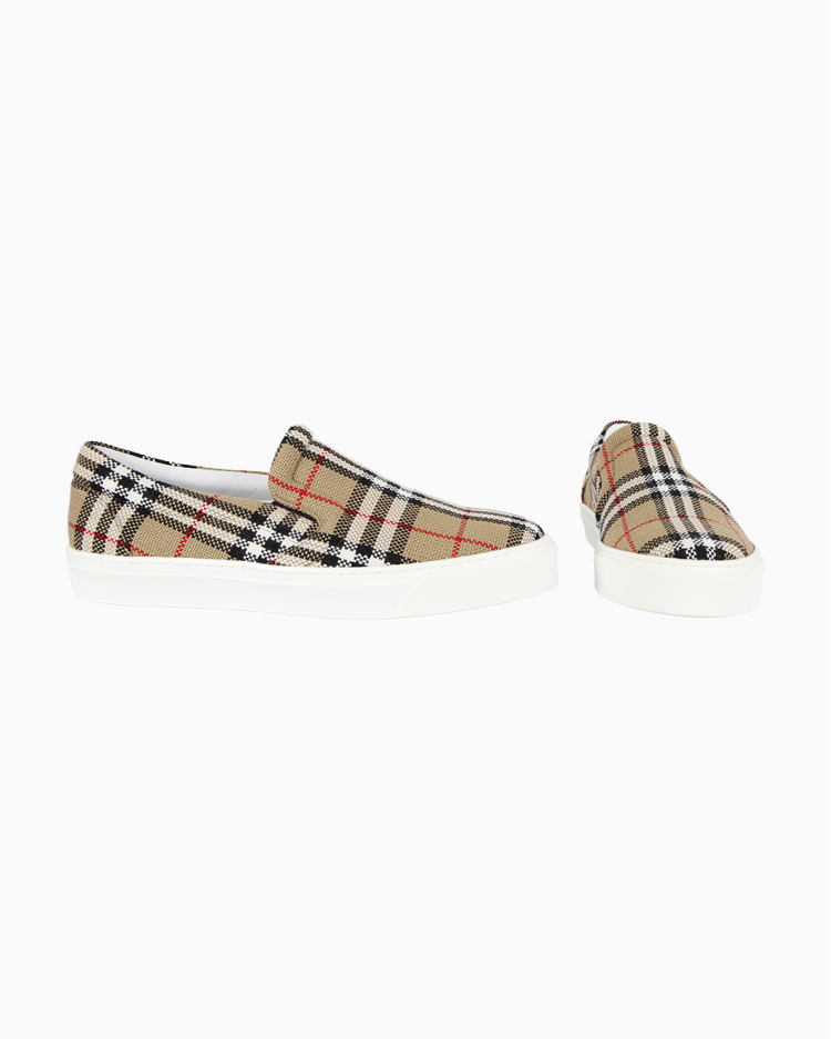 Tênis Burberry Original Slip On House Check Masculino