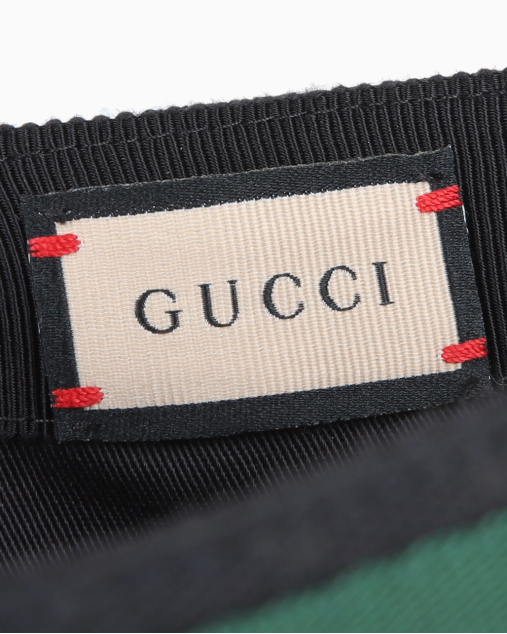 Boné Gucci Original Canvas GG Supreme Web Preto Feminina