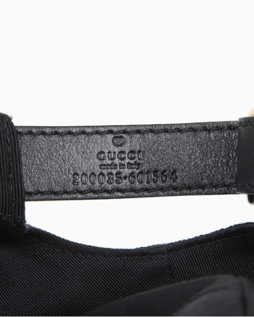 Boné Gucci Original Canvas GG Supreme Web Preto Feminina