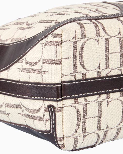 Bolsa Carolina Herrera Original HC Tote Canvas Monograma Feminina