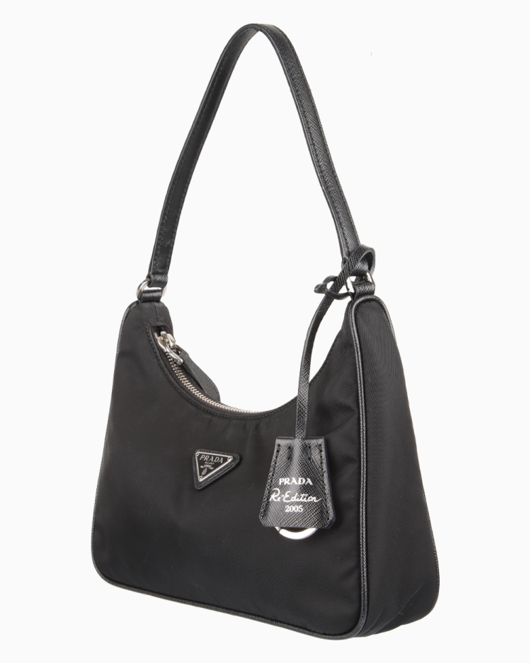 Bolsa Prada Original Re-Edition 2005 Re-Nylon Preta Feminina