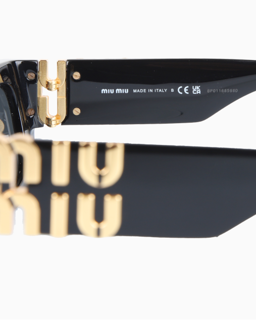 Óculos de Sol Miu Miu Original SMU 09W Preto Feminino