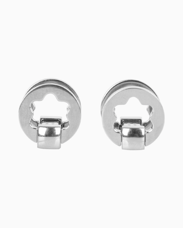 Abotoaduras Montblanc Original Prateadas Masculinas