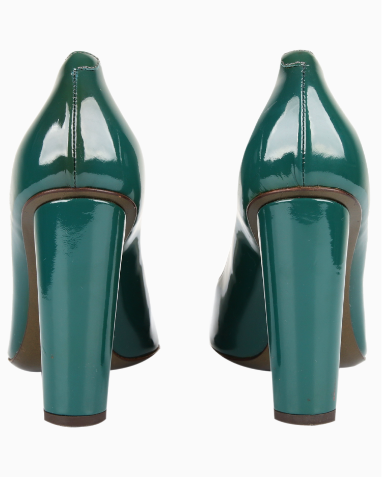 Sapato Dolce & Gabbana Original Verniz Verde Feminino