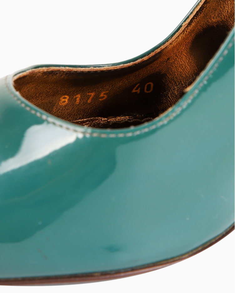Sapato Dolce & Gabbana Original Verniz Verde Feminino