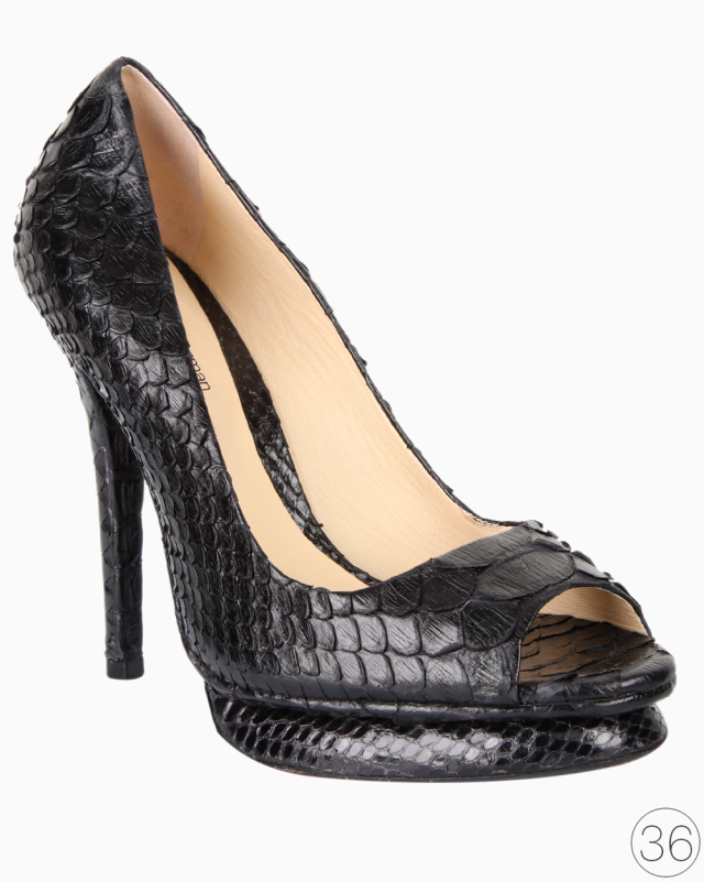 Sapato Alexandre Birman Original Python Preto Feminino