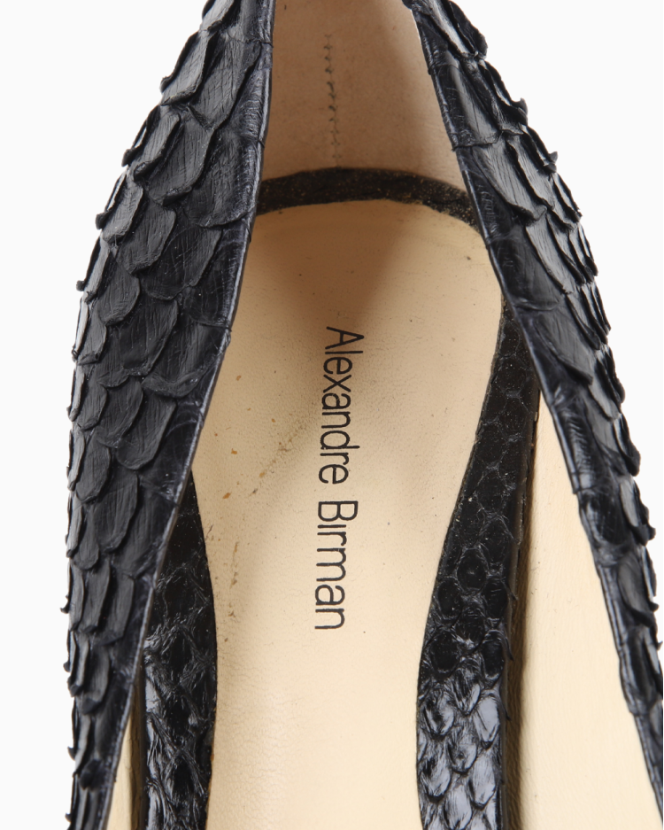 Sapato Alexandre Birman Original Python Preto Feminino