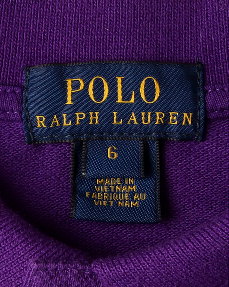 Camisa Polo Infantil Ralph Lauren Original Roxa