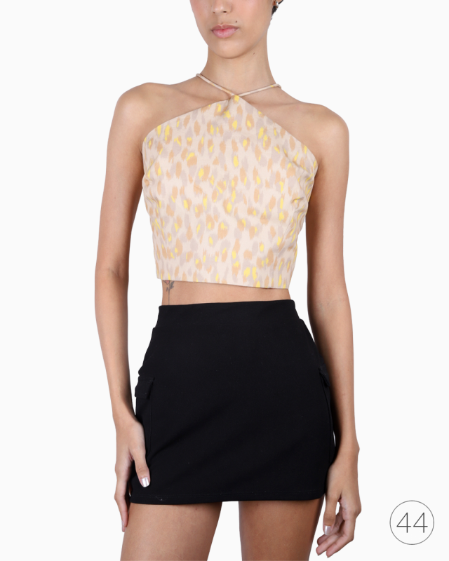Cropped Animale Original Animal Print Feminino