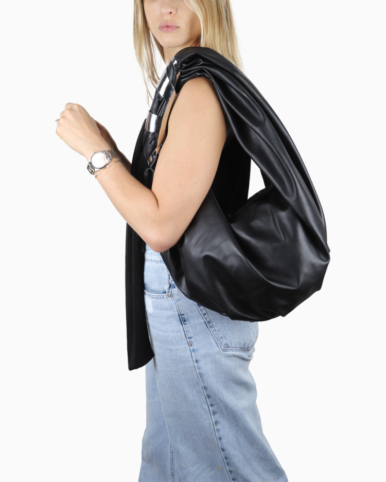 Bolsa Diesel Original Grab-D Hobo M Preta Feminina