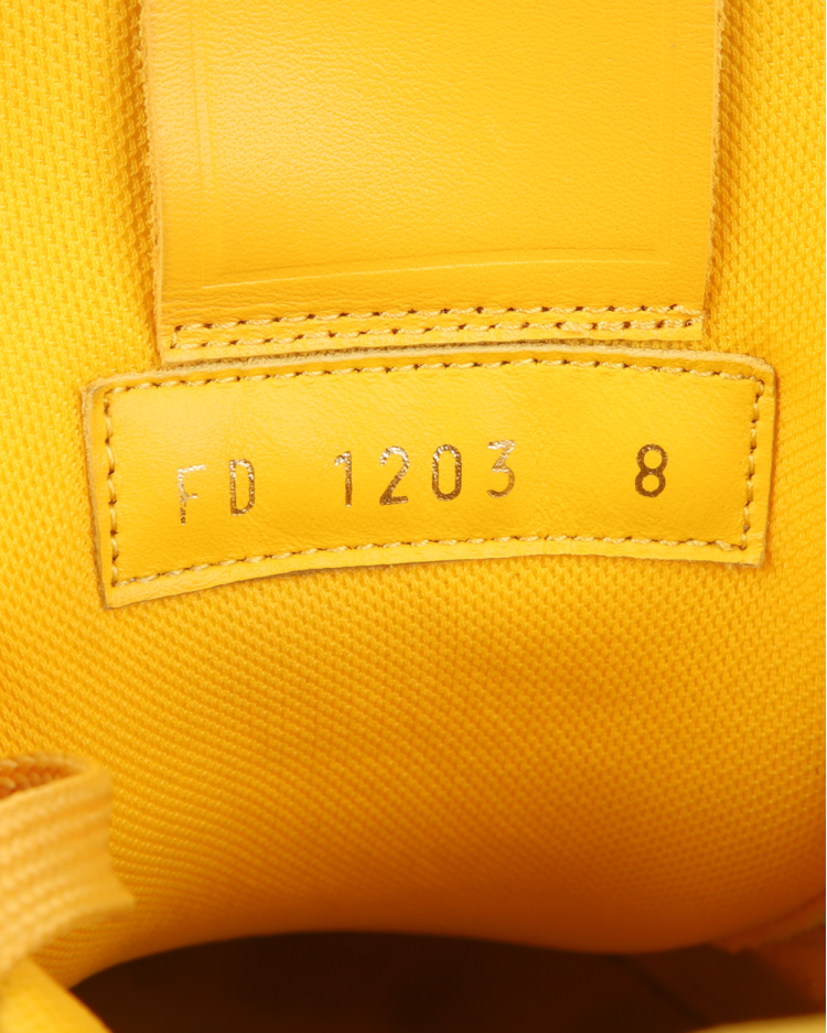 Tênis Louis Vuitton Original LV Trainer Damier Pop Amarelo Masculino