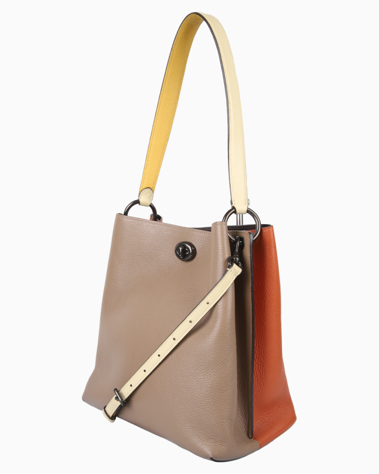Bolsa Coach Original Willow Bucket Colorblock Feminina