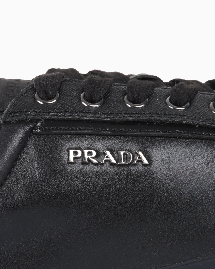 Tênis Prada Original Couro Preto Feminino