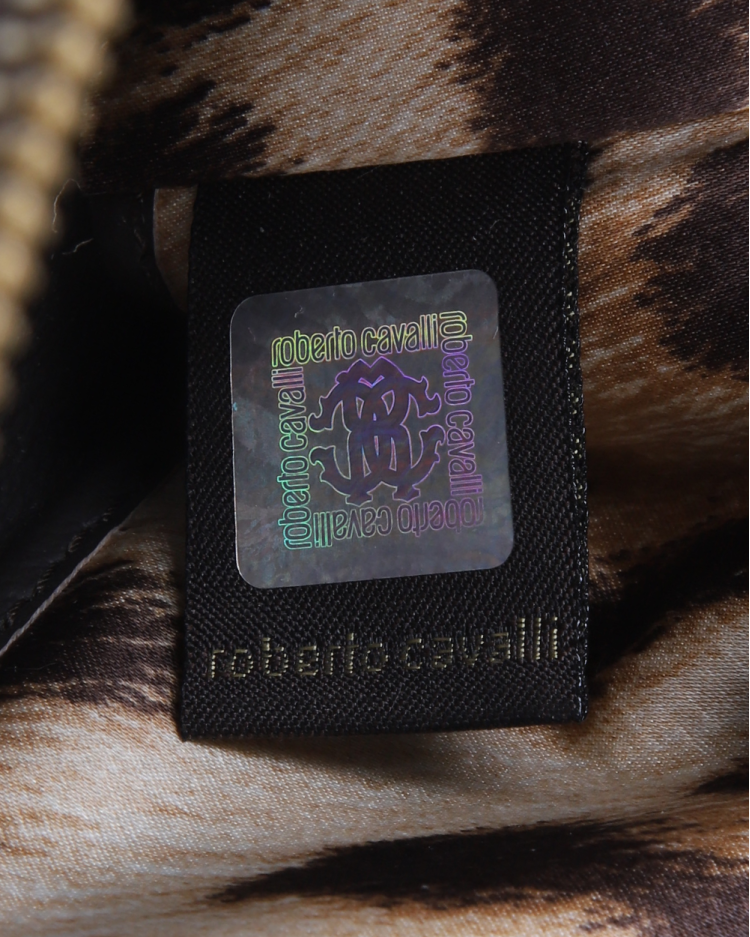 Carteira Roberto Cavalli Original Couro Marrom Feminina