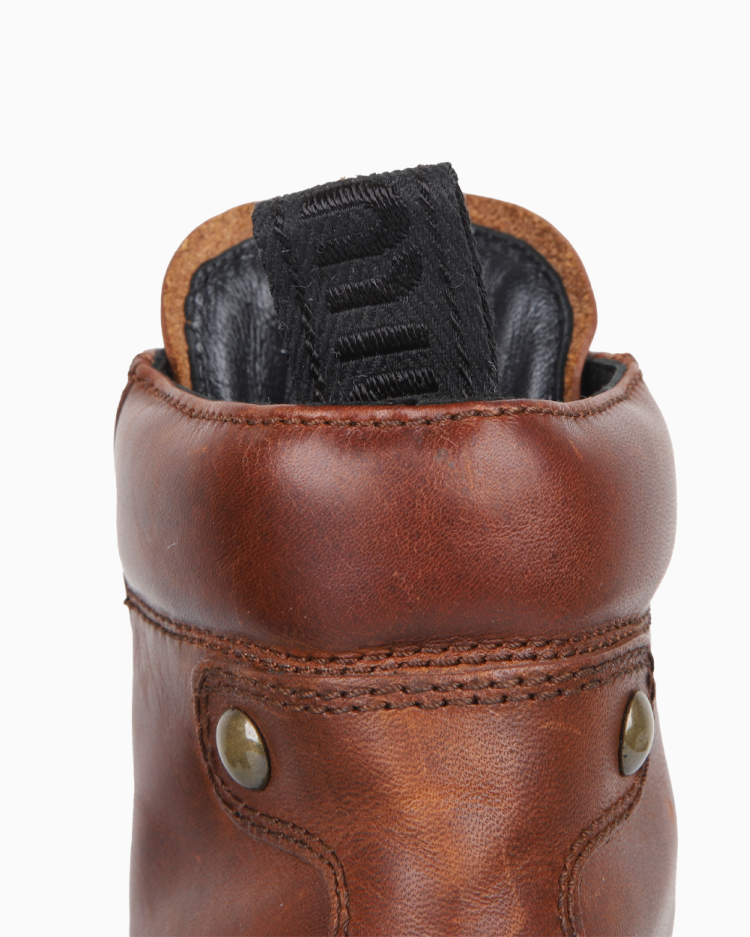 Bota Miu Miu Original Combat Couro Marrom Feminino