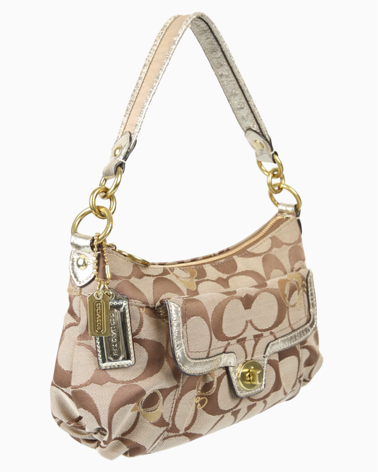 Bolsa Coach Original Vintage Canvas Shouder Monograma Feminina