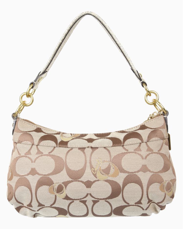 Bolsa Coach Original Vintage Canvas Shouder Monograma Feminina
