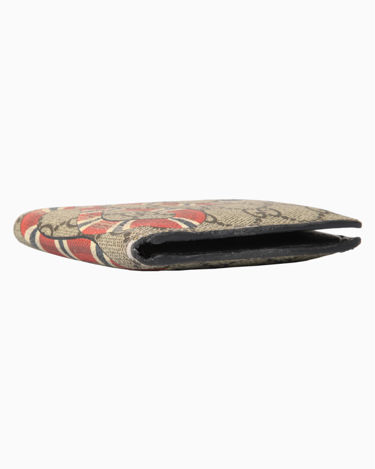 Carteira Gucci Original Kingsnake GG Supreme Masculina