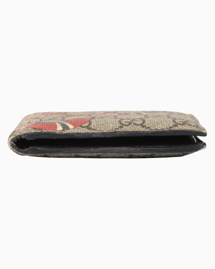 Carteira Gucci Original Kingsnake GG Supreme Masculina