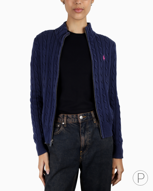 Suéter Ralph Lauren Original Sport Azul Marinho Feminino