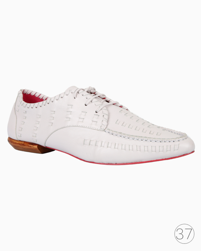 Sapato Zeferino Original Oxford Trama Cinza Feminino