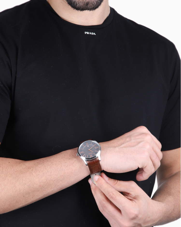 Relógio Hugo Boss Original Couro Marrom Masculino