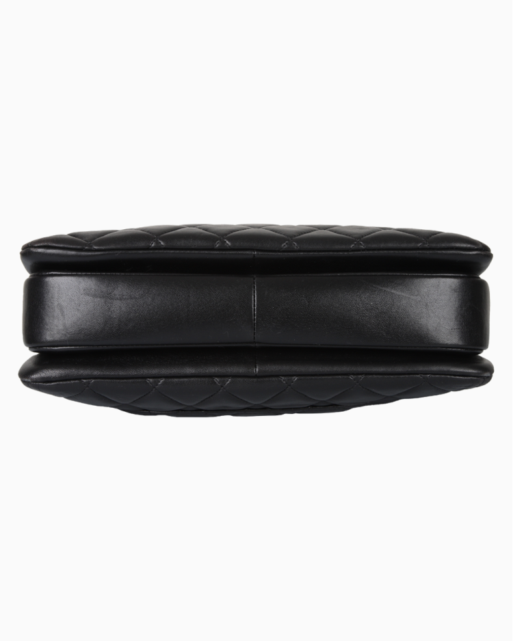 Bolsa Chanel Original Maxi Trendy CC Preta Feminina