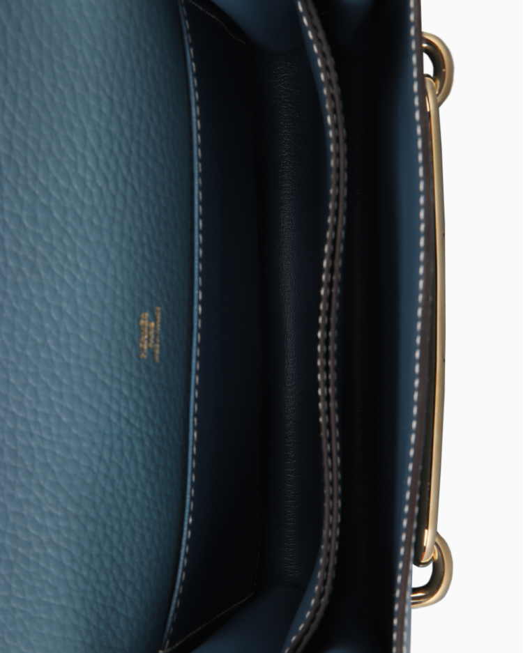 Bolsa Hermès Original Roulis 23 Azul Feminina