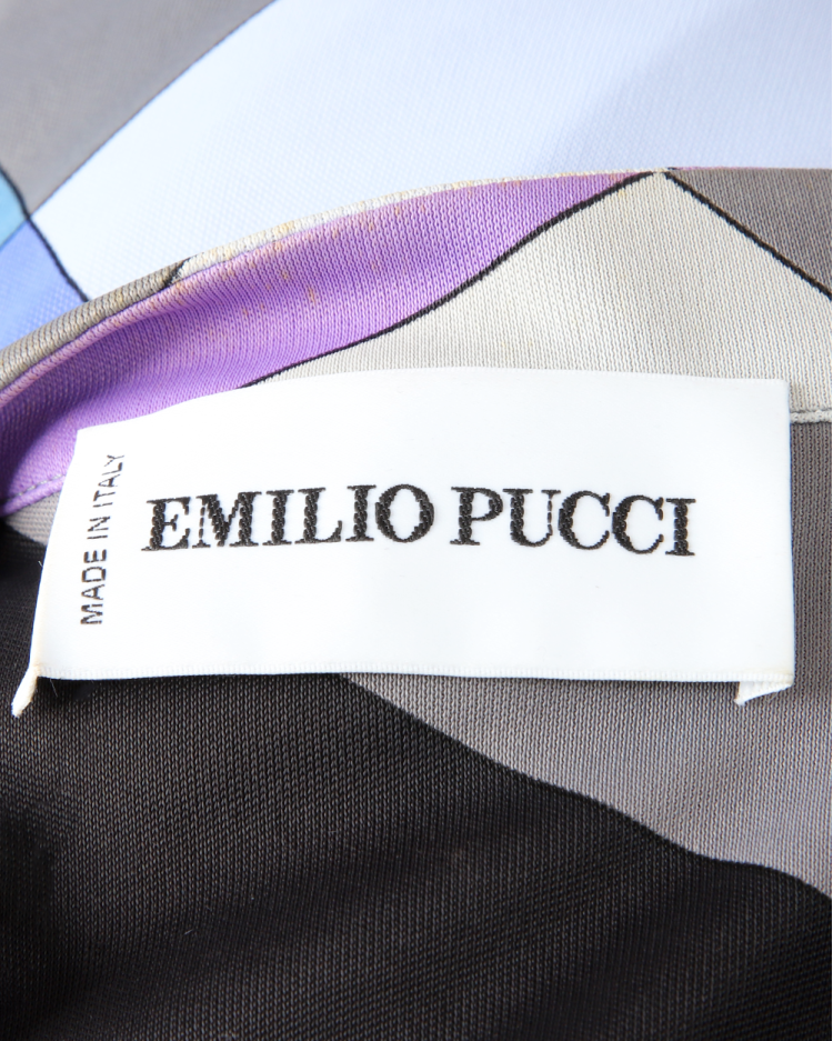 Vestido Emilio Pucci Original Com Faixa Estampado Feminino