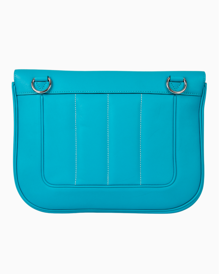 Bolsa Hermès Original Berline 28 Swift Azul Turquesa Feminina