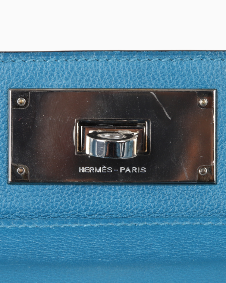Bolsa Hermès OriginalToolbox 33 Swift Azul Marinho Feminina