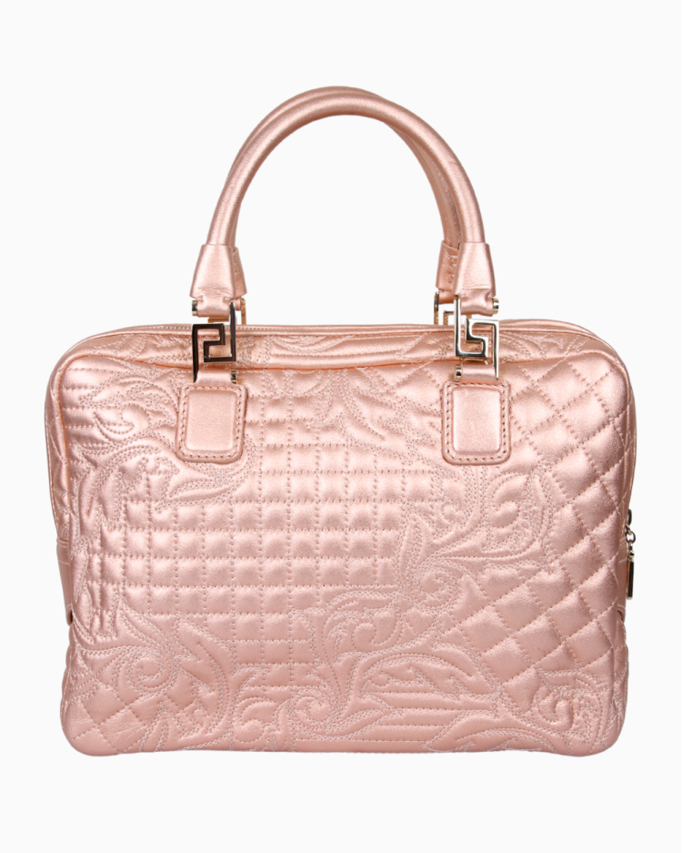 Bolsa Versace Original Demetra Vanitas Couro Rose Gold Feminina