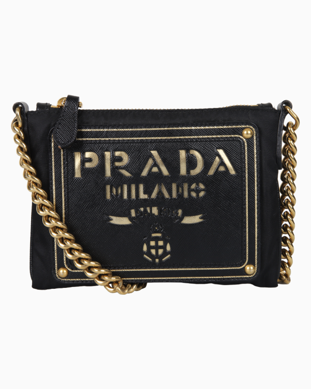 Bolsa Prada Original Mini Messenger Preta Feminina