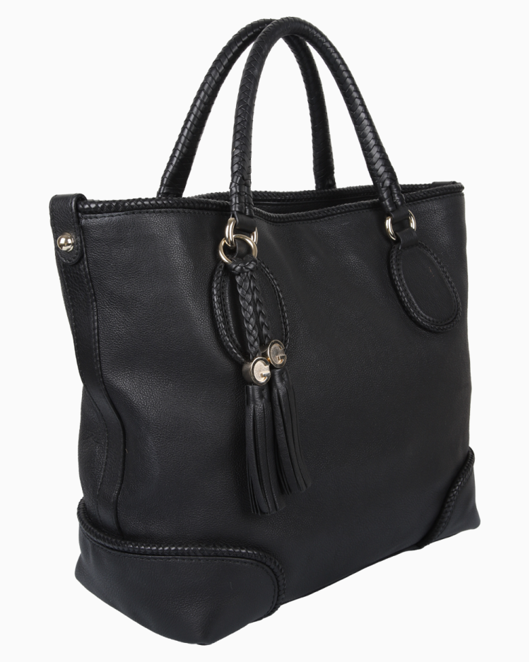 Bolsa Gucci Original Marrakech Tote Preta Feminina