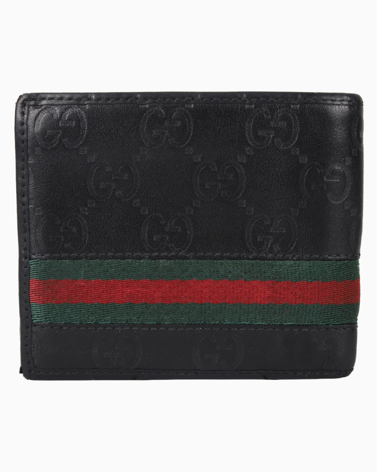 Carteira Gucci Original Guccissima Web Preta Masculina