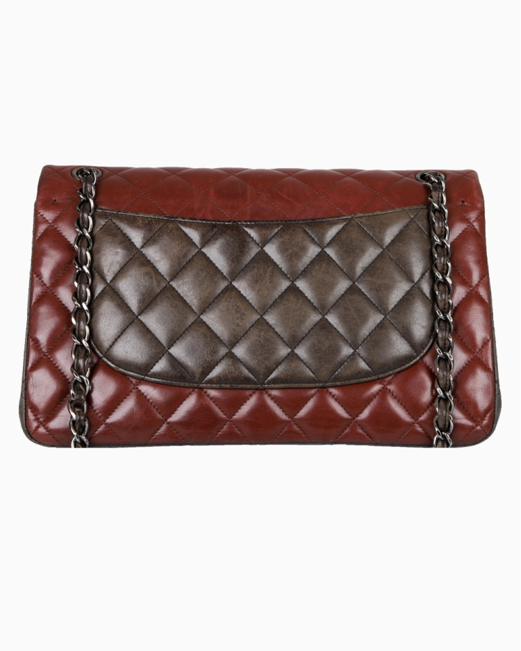Bolsa Chanel Original Double Flap Tri-Color Feminina