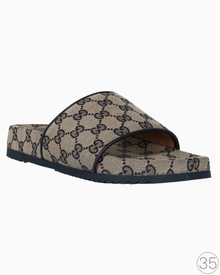 Slide Gucci Original Canvas GG Monograma Masculina